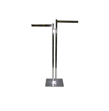 2 WAY RACK - CHROME- 48" CAN ADJUST UP TO 72" TALL | King's Display
